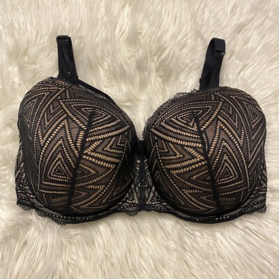 Adore Me 40H Bra Black Balconette Underwire Back Closure | eBay