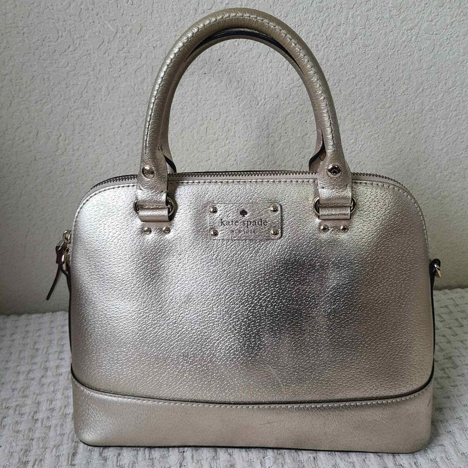 Kate Spade Leather Wellesley Rachelle Rose Gold Bag - Gem