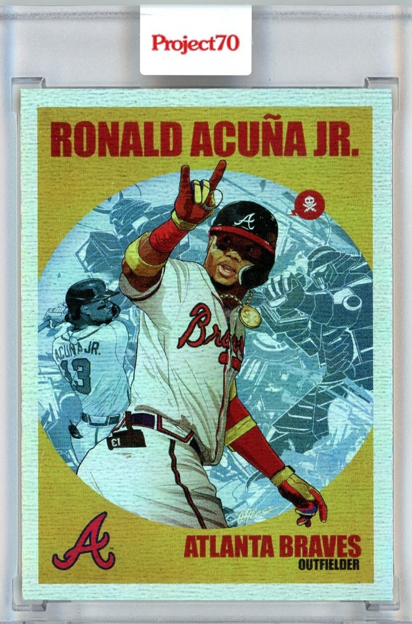 2021 TOPPS PROJECT 70 - RONALD ACUNA JR. BY QUICCS - RAINBOW FOIL 48/70 ...