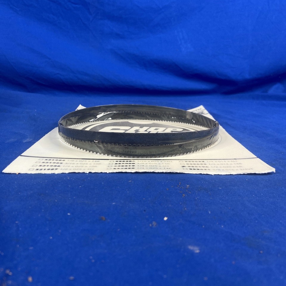 NIB 72" Shopsmith 1/2″ Woodcutting 4 TPI Hooked Tooth .025 Thick Blade ...