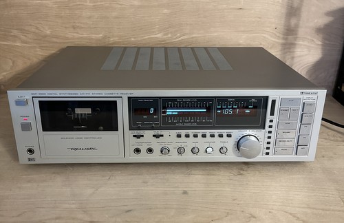 Realistic SCR-4500 Digital AM/FM Stereo Cassette Tape Deck Receiver | eBay
