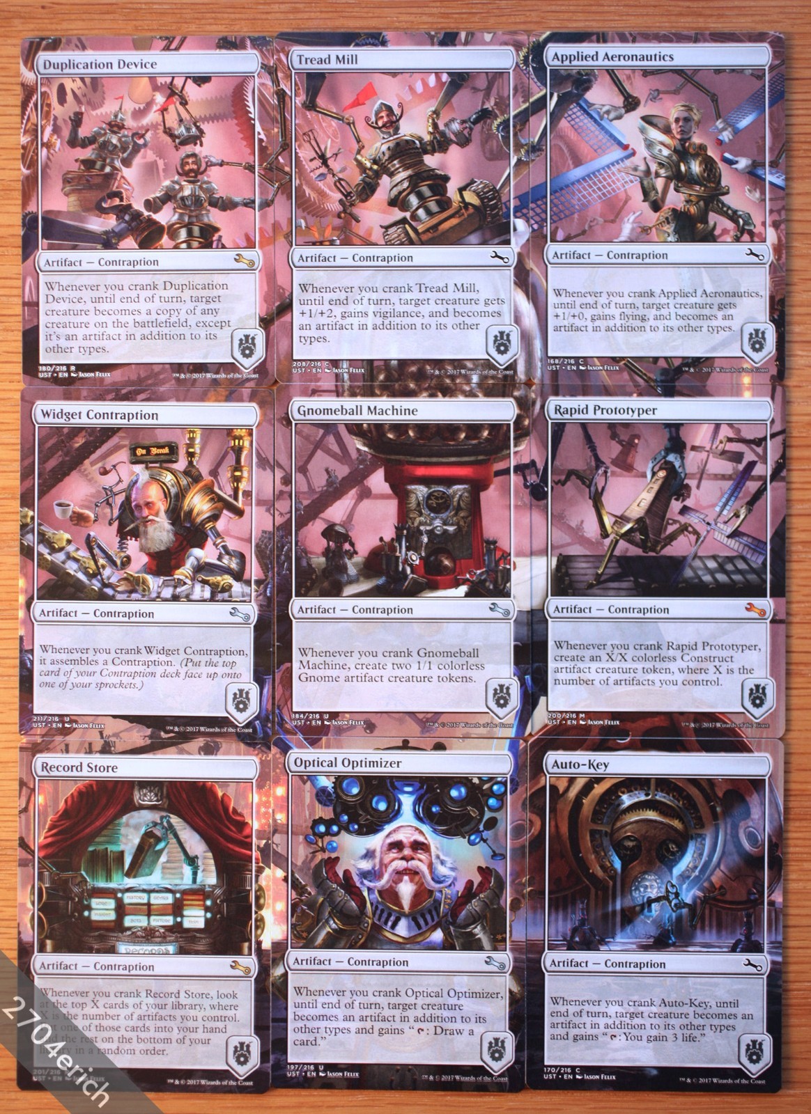 Order of the Widget Watermark 9 Contraption Set *NM+* (MTG Magic ...