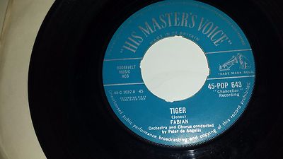 FABIAN Hold Tiger / Mighty Cold 1-37 HIS MASTER'S VOICE BRITAIN IMPORT ...