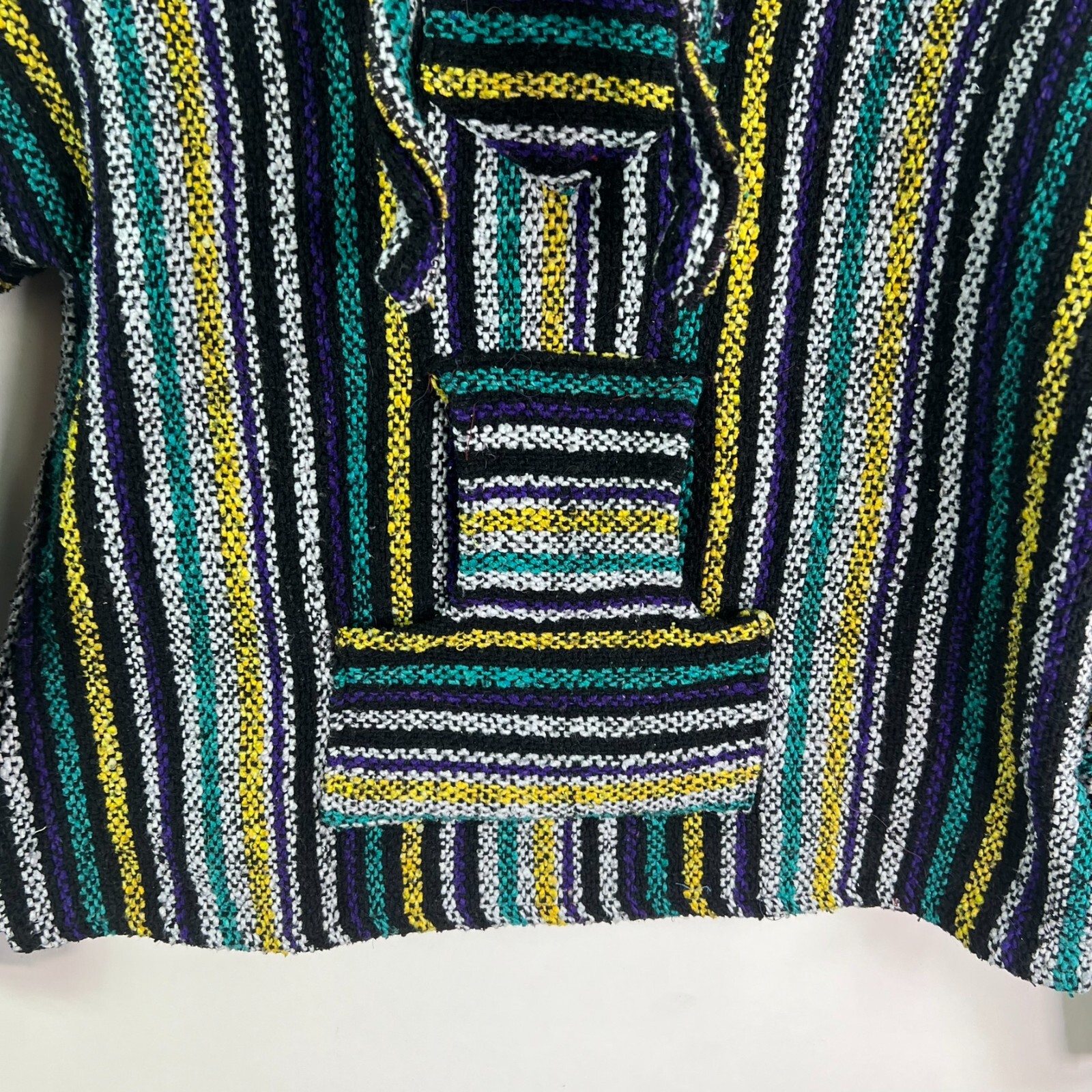 Mexican Poncho Baja Hoodie Surfer Skater Drug Rug Pullover Made in ...