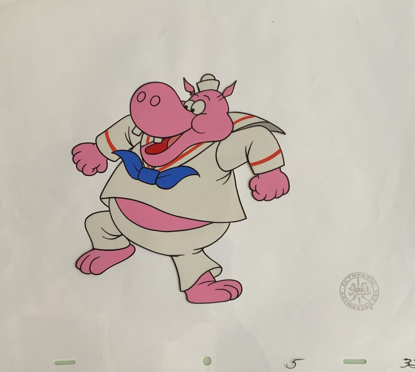 Captain Crunch Punch Crunch Cereal Commercial Cel Harry S. Hippo, 1970 ...