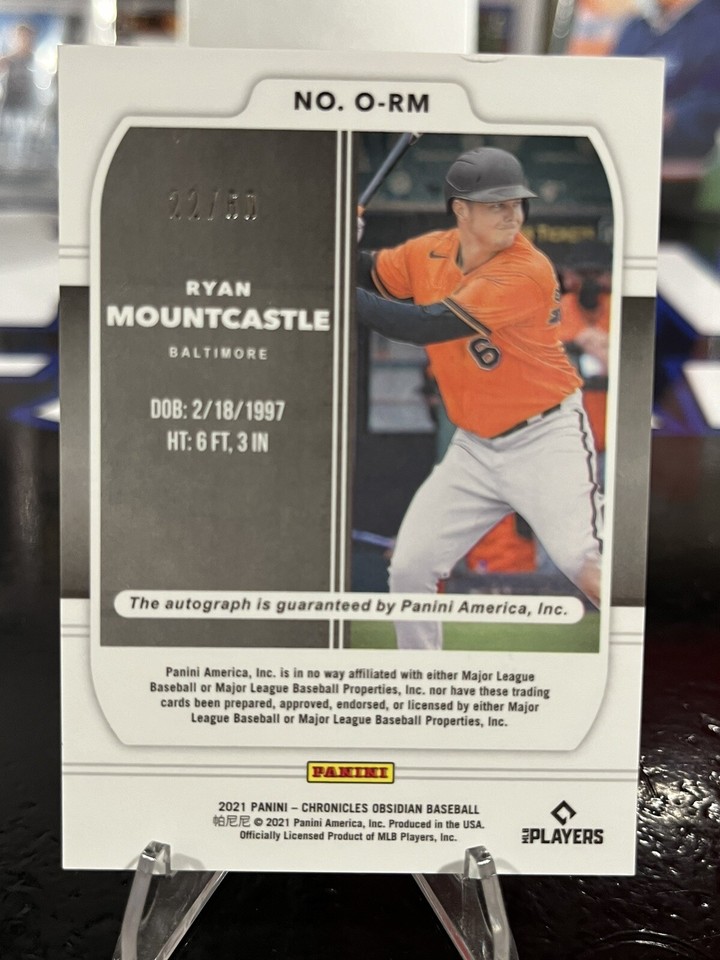2021 Obsidian Ryan Mountcastle Auto /60 | eBay