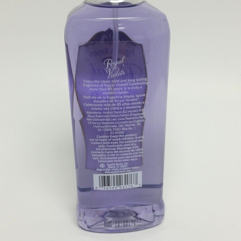 Agustin Reyes Royal Violets with Aloe Vera Colonia de Violetas 7.6 fl ...