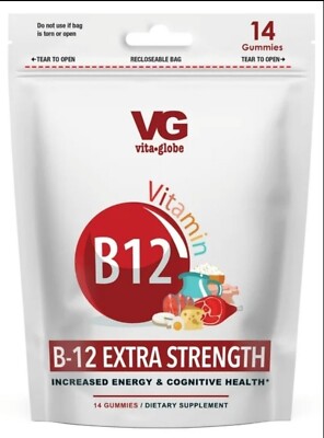 B12 Vita Globe Gummies Supports Energy Metabolism | eBay