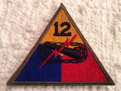 WWII US Army 12th Armored Division Patch | eBay
