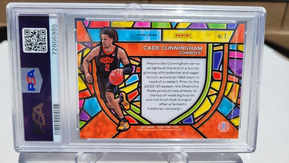 2021 Prizm Draft Cade Cunningham RC Stained Glass Gem Mint 10 🔥🔥 | eBay