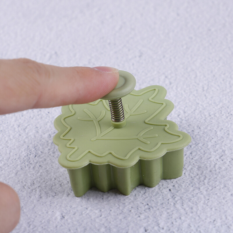 4Pcs/set DIY bake mold leaf shape 3D cookie cutter biscuit molds ...