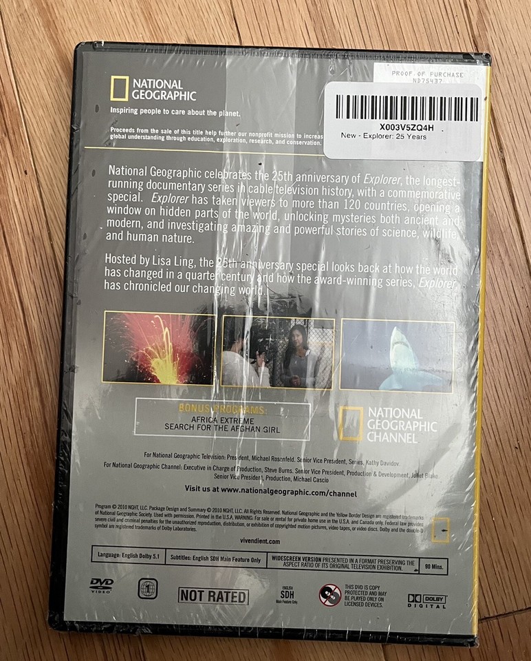 National Geographic Explorer: 25 Years (DVD, 2010) 727994754374| eBay