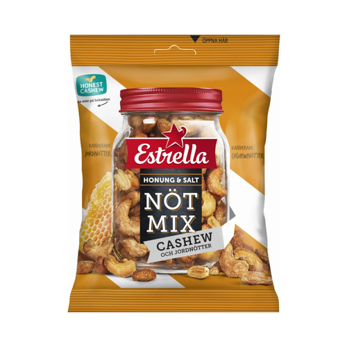 Estrella Honey & Salt Nut Mix 175g – Sweet and Savory Snack - Swedish ...