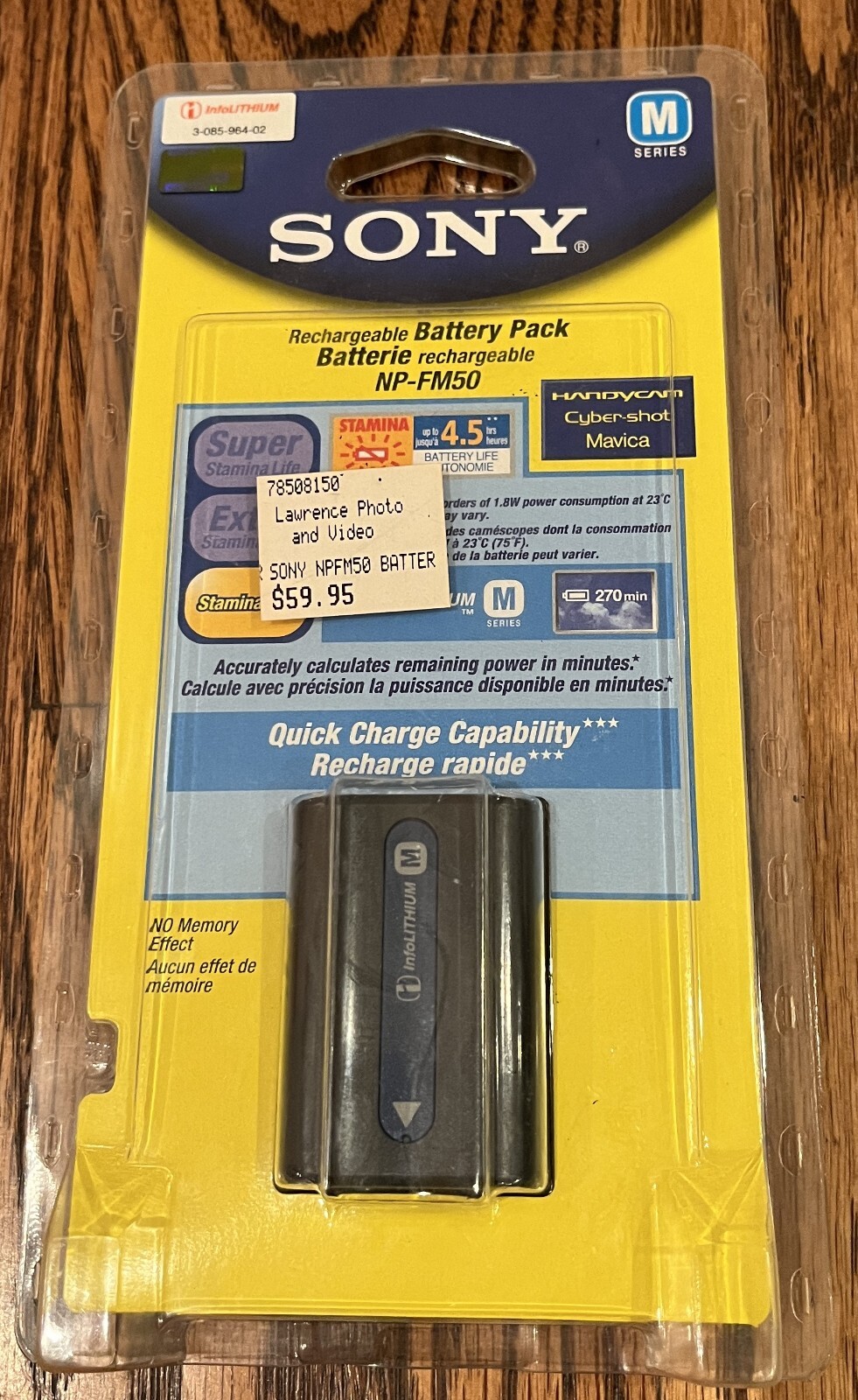 SONY NP-FM50 InfoLITHIUM M Series Rechargeable Battery Pack Genuine | eBay