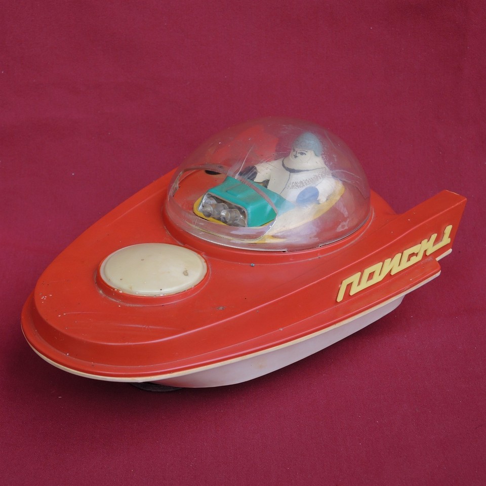 Old USSR Star SPACE Rocket PATROL CAR Cosmonaut TOY MOONCAR 1960 Soviet ...