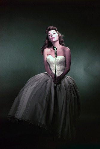 Julie London Dramatic Pose By Microphone Rare 24x36 Poster | eBay