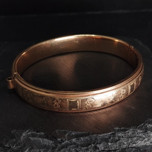 9ct Yellow Metal Bangle 16.25g Herbert Bushell & Son Ltd 180mm 580368 ...
