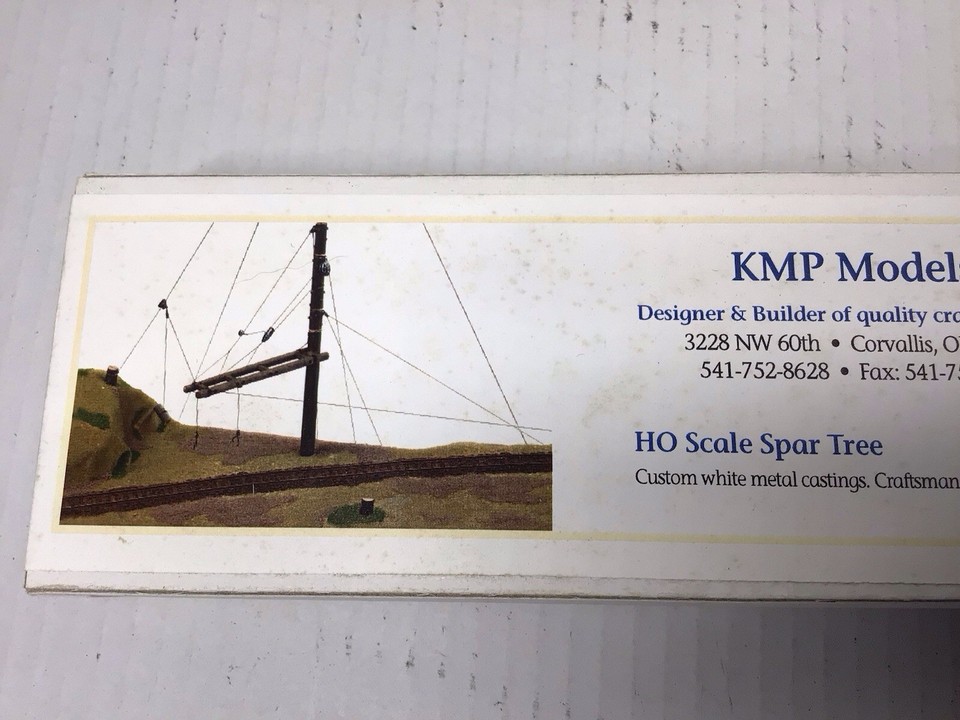 KMP Models 2 Kits HO Scale Spar Tree & Willamette Steam Pile Driver | eBay