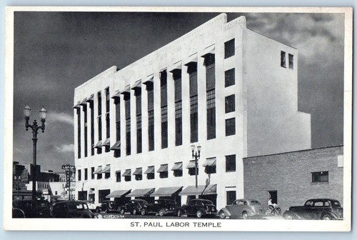 St Paul Minnesota Postcard St Paul Labor Temple Building View Classic ...