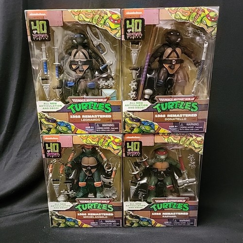 Set of 4 New TMNT Teenage Mutant Ninja Turtles 1988 Remastered MINT ...