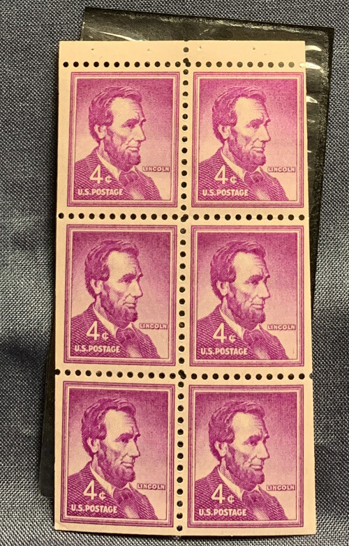 1954 4 cent Lincoln Stamp (purple) Rare | eBay