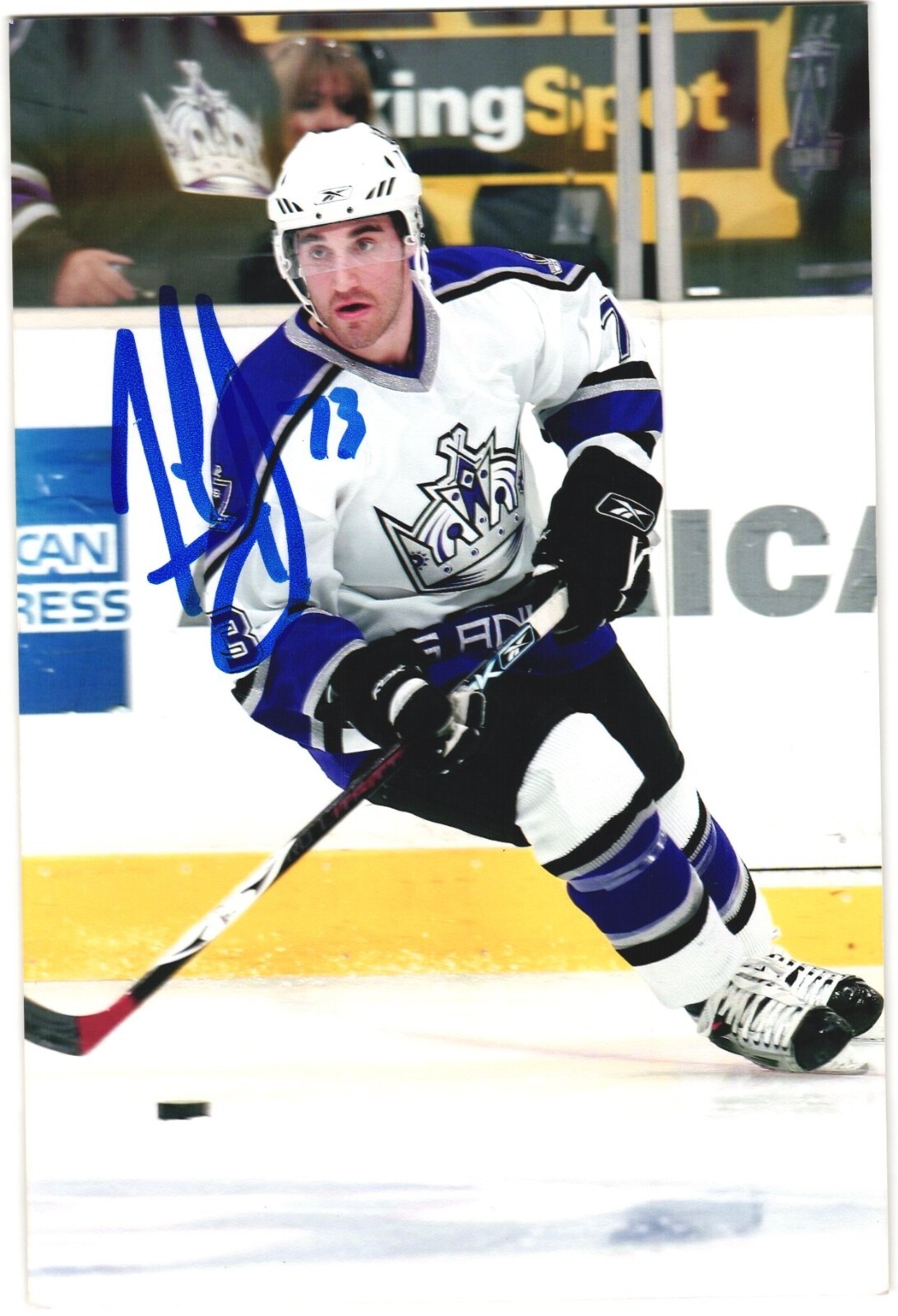John Zeiler Autographed 4x6 Color Photo Los Angeles Kings #73 White A ...