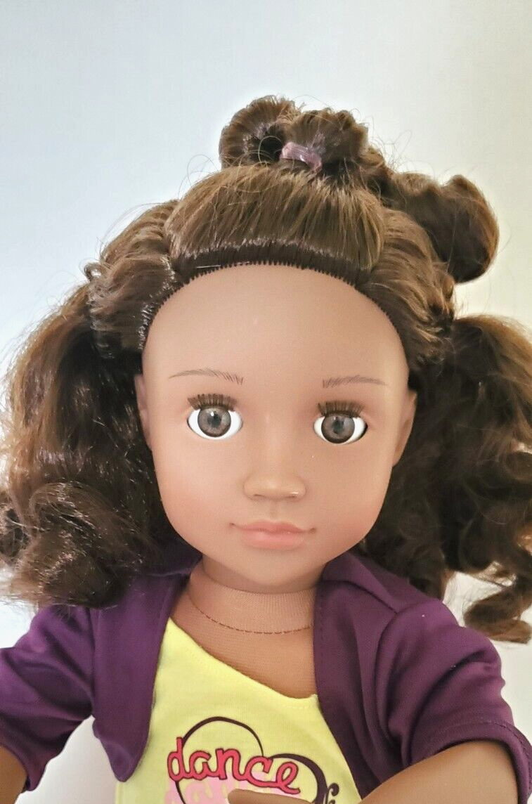 Battat Our Generation 18 Inch Play Doll Curly Hairstyle Brown Hair ...