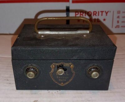 Vintage Metal Coin Bank Safe Dial Savings Safe 4”x3”x2” | eBay