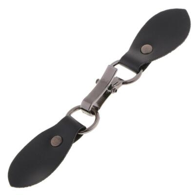 1Set Leather Toggle Button Silver Metal Hook Duffle Coat Fastener for ...