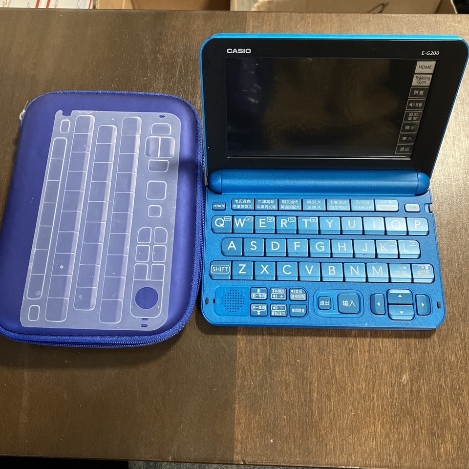 5.3'' LCD Casio E-G200 Electronic Dictionary Translator Blue Rare | eBay