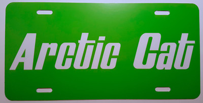 Vintage Arctic Cat Snowmobile Green Sign Novelty License Plate (093) | eBay
