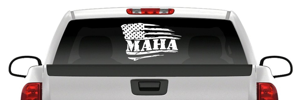 MAHA RFK Jr, TRUMP and Make America Healthy Again Vinyl Decal Car Truck ...