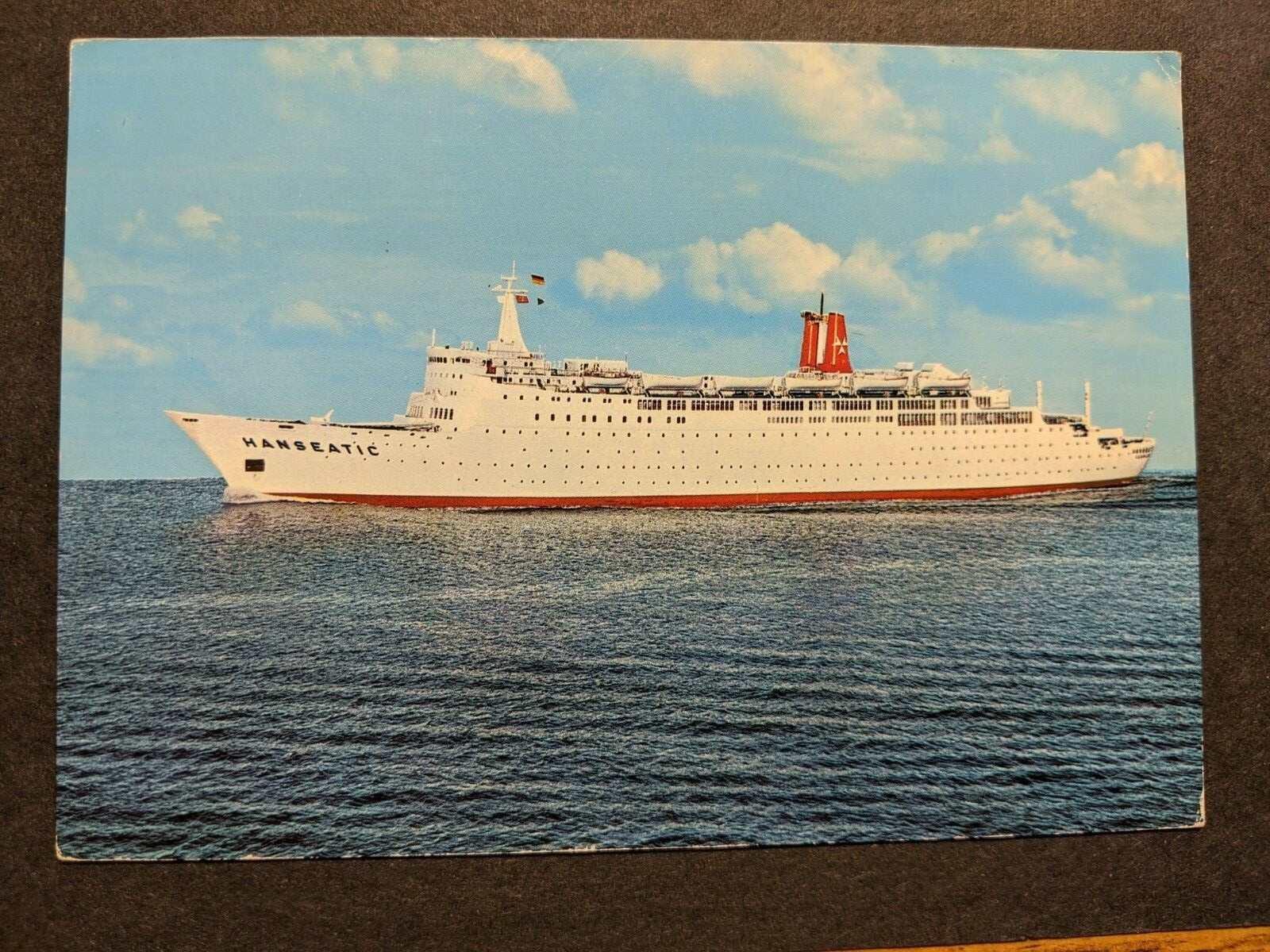 Cruise Ship TS HANSEATIC, HAMBURG ATLANTIC Line Naval Cover unused post ...