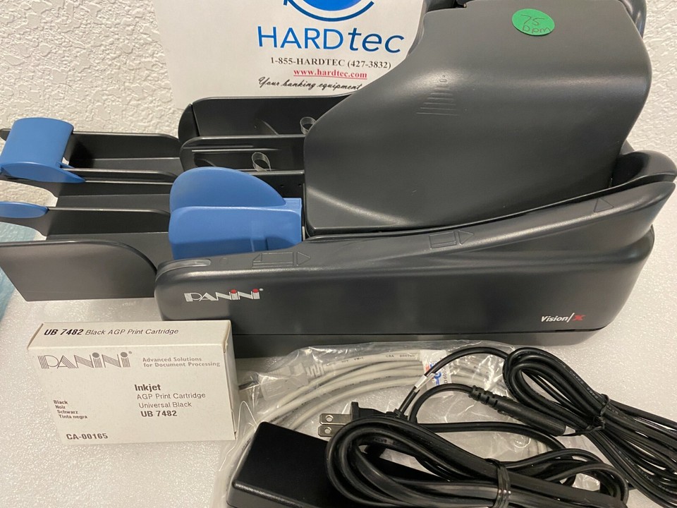 Panini Vision X P AGP Check Scanner 75 dpm with AGP4 ink endorser ...