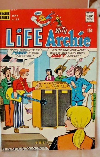 Archie Series 1970 May, No. 97, Life with Archie Comic, In Bag w/Board ...