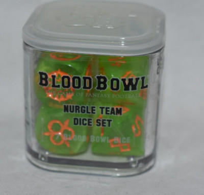 Blood Bowl: Nurgle Team Dice Set GW NIB SEALED green orange Warhammer ...