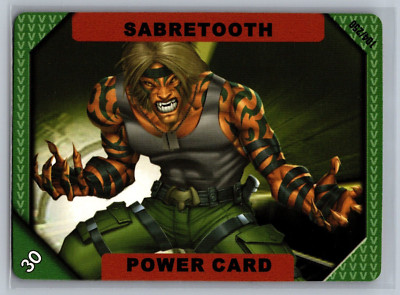 Marvel ReCharge CCG Sabretooth #104/250 Power Card TCG Series 1 | eBay