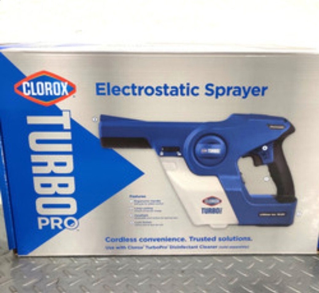 Clorox turbo pro electrostatic sprayer Cordless battery rechargeable ...