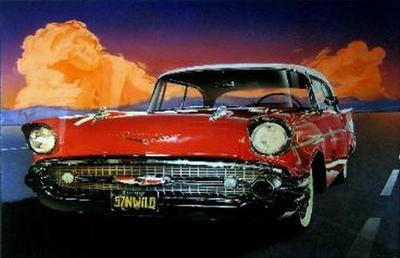 Charles deMar "57 'n' Wild" ORIGINAL FRAMED 36 x 48 Reduced $22000 to ...