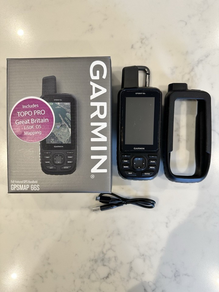 Garmin GPSMap 66s with full EU, UK Topo Active Maps With national parks ...