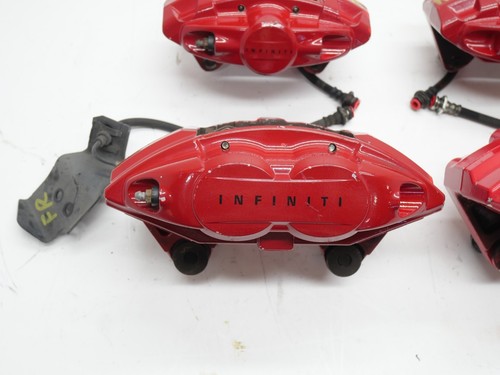2017-2022 Infiniti Q60 Q50 Red Sport Full Akebono Brake Caliper Set (4 ...