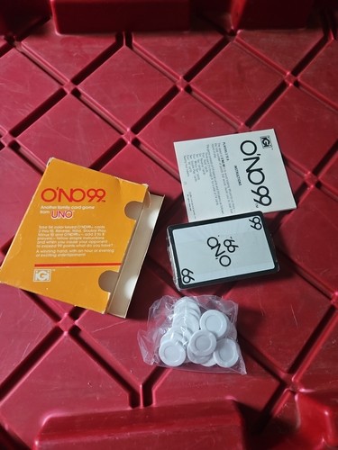 Vintage 1980 O'no Ono 99 Card Game from the makers of UNO Complete ...