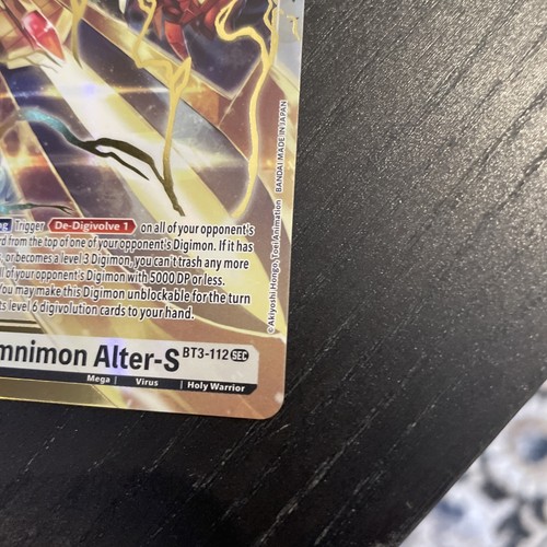 BT3-112 Omnimon Alter-S Secret Rare Mint Digimon Card | eBay