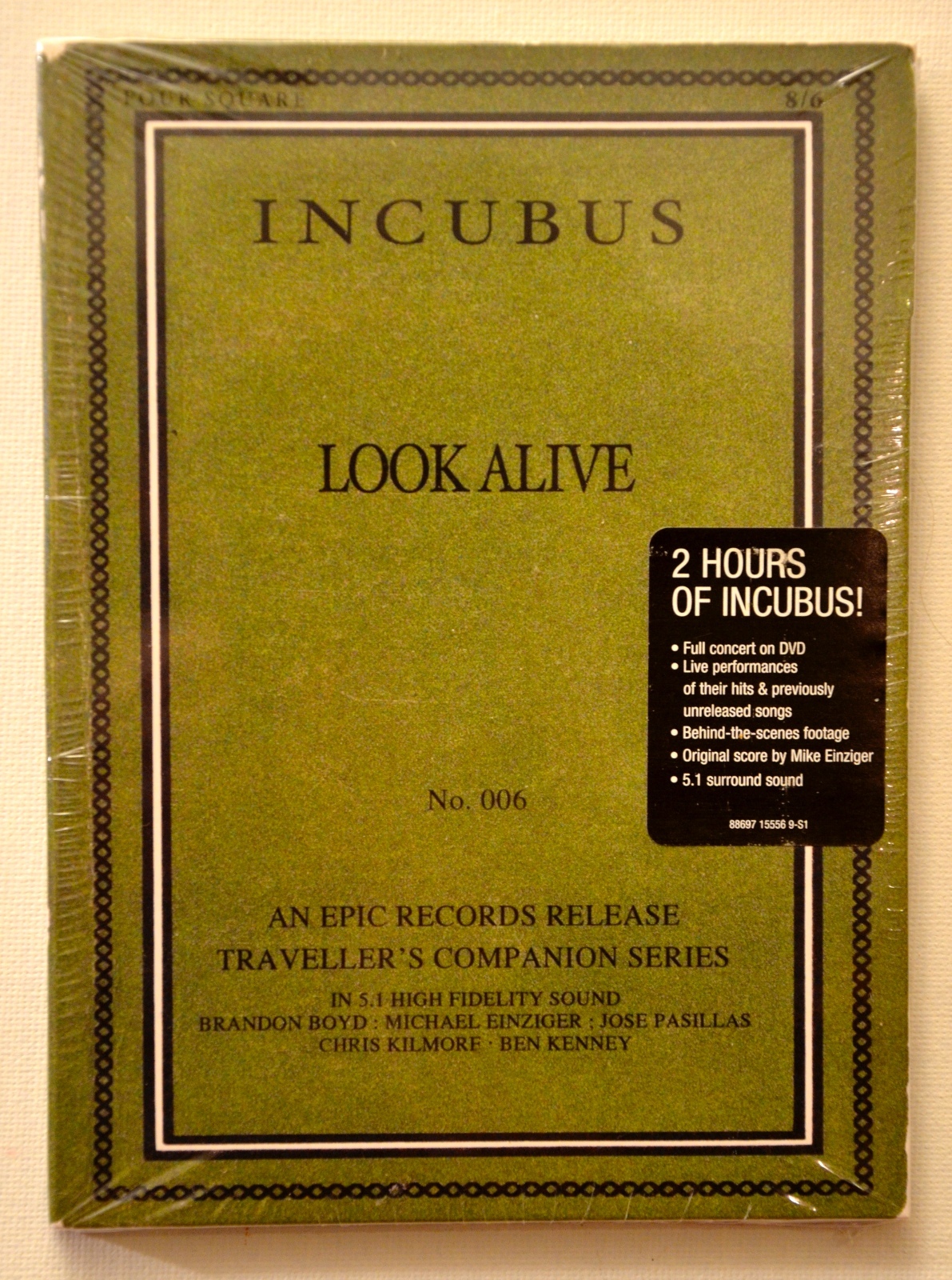 INCUBUS: Look Alive (2007 Epic) - MINT NEW DVD!! Free First Class In U ...