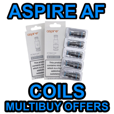 Aspire AF Mesh Coils 0.4Ω 0.6Ω 1.0Ω Flexus Q Flexus Stik Riil X Blok ...