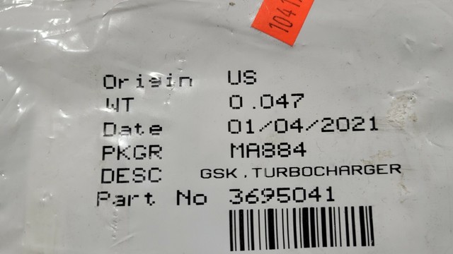 Cummins Turbo Mounting Gasket Turbocharger 3695041 for sale online | eBay