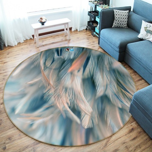 3D Blue Dream Feather NAO3861 Game Rug Mat Elegant Photo Carpet Mat Fay ...