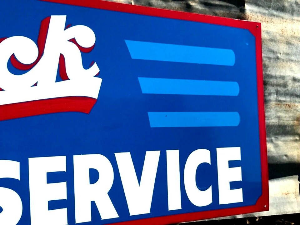 LG. Hand Painted OLD SKOOL Vintage Metal BUICK Car Pontiac Auto ...