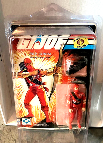 Vintage GI JOE RED COBRA 1984 Plastirama SATAN Argentina RED STORM ...