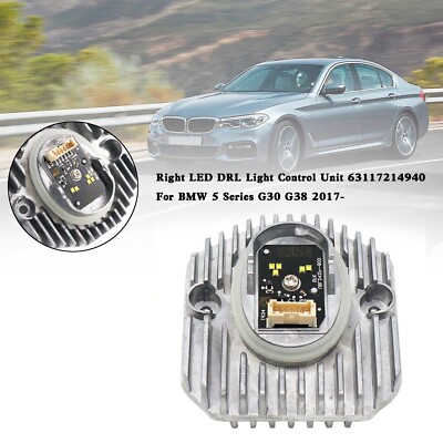 Right LED DRL Light Control Unit 63117214940 For BMW 5 Series G30 G38 ...